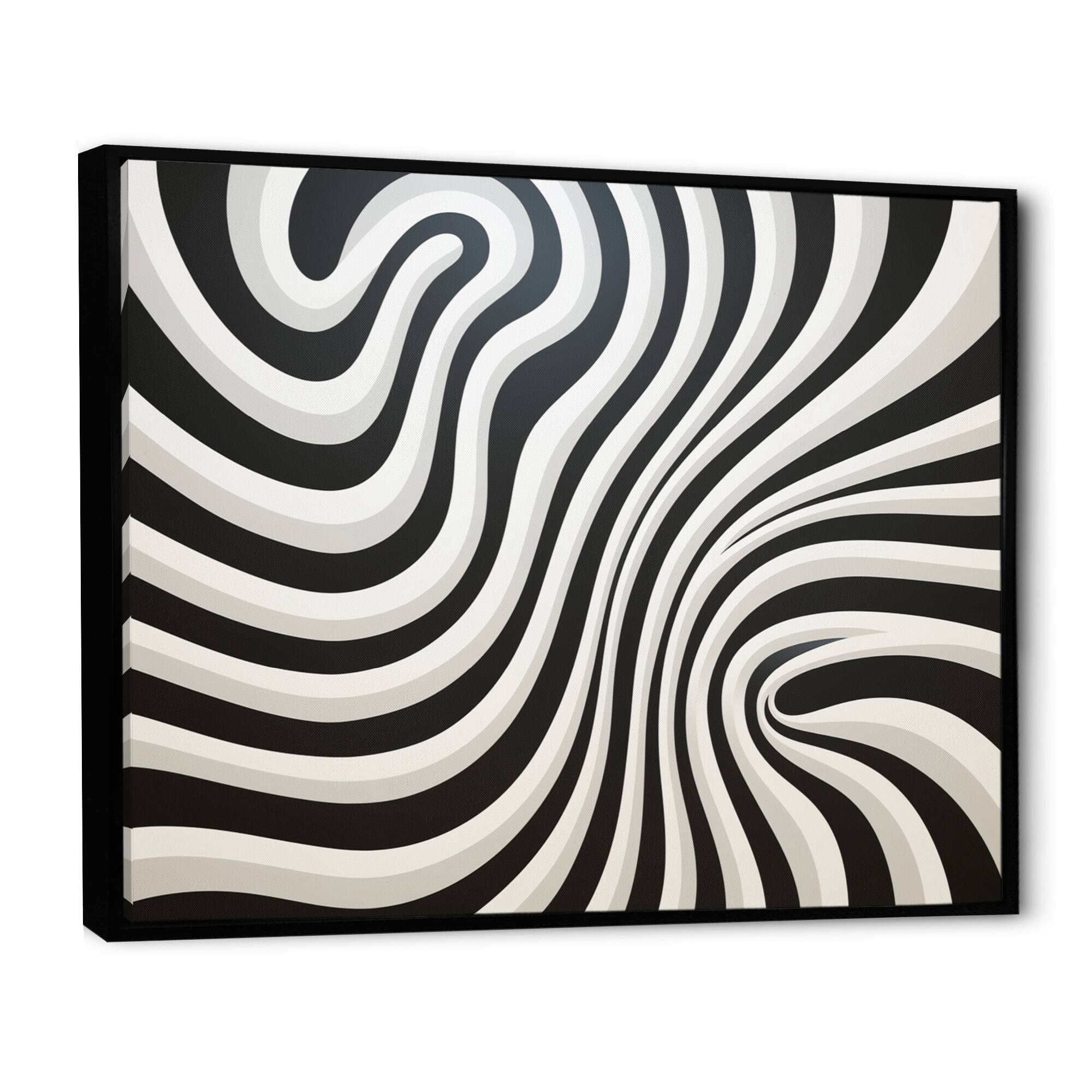 Luxe Weavers Modern Geometric Wave Area Rug, Stain Resistant Carpet ...