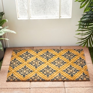 Brown Coir Traditional Door Mat 18" x 30" - Bed Bath & Beyond - 34805118