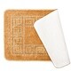 Bath Set 3 Piece Anti-Slip Gold Patchwork Bathroom Mat Large Contour ...