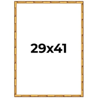 29x41 Frame Gold Bamboo Solid Wood Picture Frame | 1 Inch Moulding ...