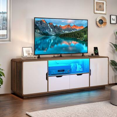 Moasis 59-Inch TV Stand Media Console Entertainment Center with Drawers ...