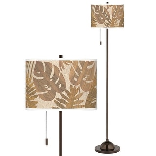 Tropical Woodwork Bronze Club Floor Lamp - 13" x 62" - Bed Bath ...
