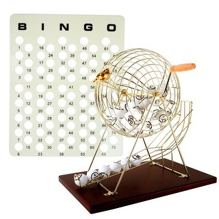 GSE™ Professional X-Large Bingo Game Set with Bingo Cage and 1.5" Bingo ...