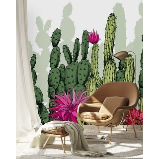 Cactus Wallpaper Peel and Stick and Prepasted - Bed Bath & Beyond ...
