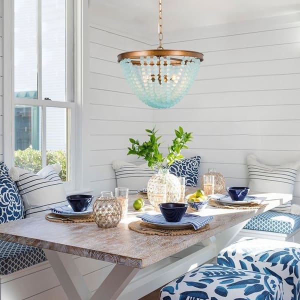 beachy dining room table light