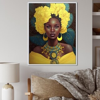 Designart "Orisha Oshun African Goddess In Yellow" African American ...