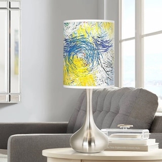 23 1/2" Starry Dawn Shade Modern Table Lamp - 9.5" x 24.5" - Bed Bath ...