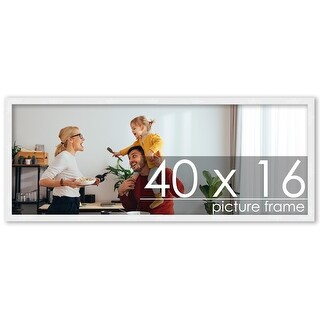 40x16 Contemporary White Wood Picture Panoramic Frame Panoramic Poster ...
