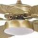 Moasis 52" Palm Leaf Ceiling Fan with Light Tropical Style with Remote ...