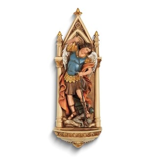 Curata St. Michael Stone Resin Wall Plaque - Bed Bath & Beyond - 36194442