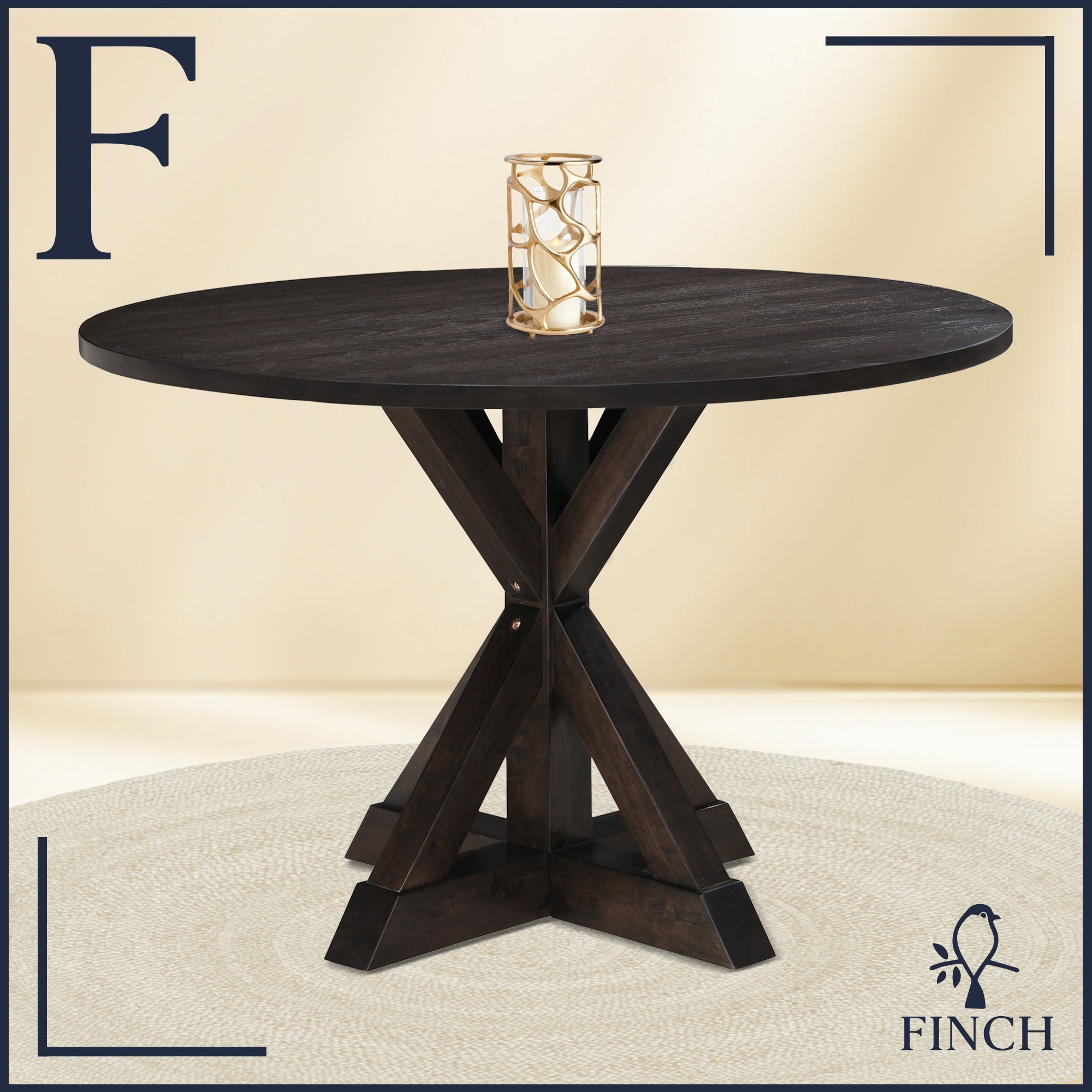 Finch Alfred Round Dining Table - On Sale - Bed Bath & Beyond - 28274021
