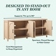 Walker Edison Modern 70-inch Reeded Sideboard with Arched Doors - Bed ...