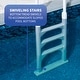 Blue Wave Aluminum/Resin In-Pool Ladder for Above Ground Pools - Bed ...