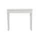 White Wood Intricately Carved Slim Scroll Console Table with Turned ...