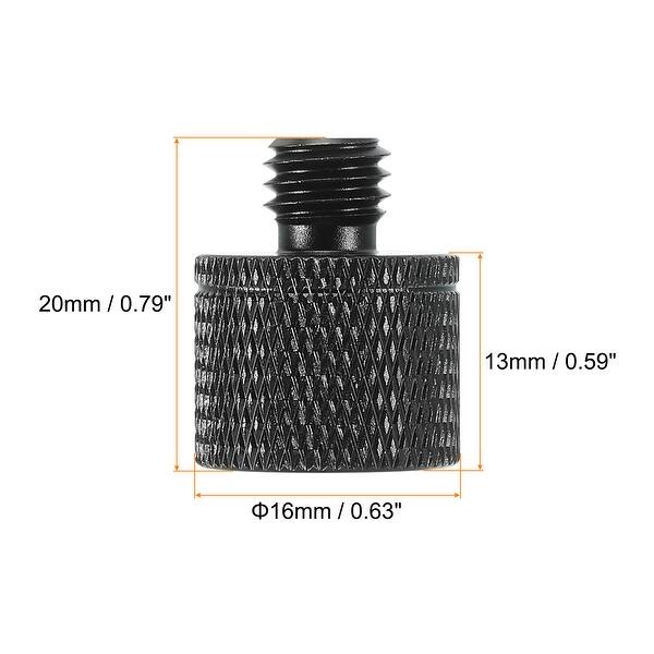 Mic Stand Adapter 3/8 Female x M8 Male for Microphone Stand Black 2 ...