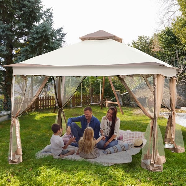 Pop up brown rectangular pavilion - Bed Bath & Beyond - 37533097