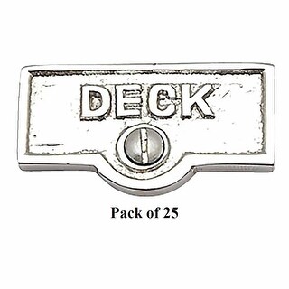 25 Switch Plate Tags DECK Name Signs Labels Chrome Brass | Renovator's ...