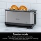 2-in-1 Flip Toaster, 2-Slice Capacity, Compact Toaster Oven, Snack ...