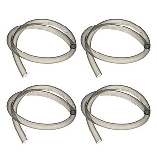 PVC Tubing 35/64" ID, 45/64" OD 4Pcs 3.28 Ft for Transfer, Light Brown ...