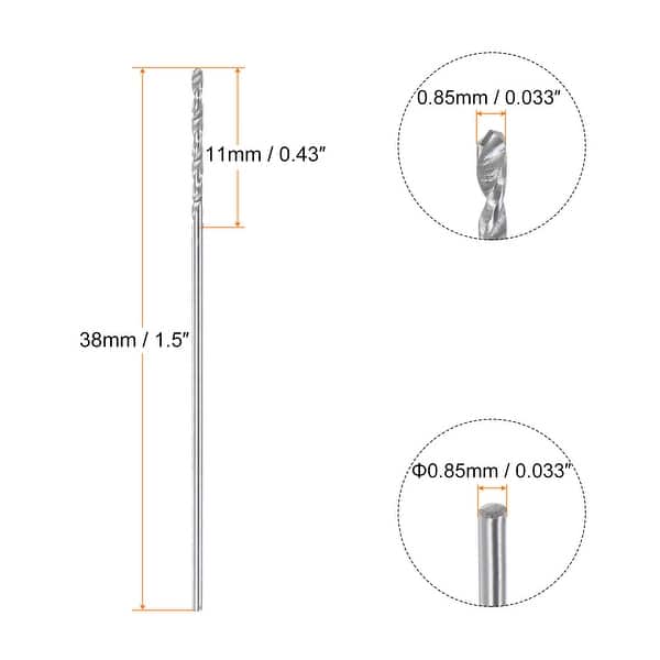0.55mm C3/K10 Tungsten Carbide Precision Straight Shank Twist Drill Bit ...