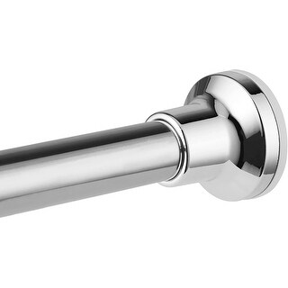 Curtain Rod Silver, 44-75 Inch Tension No Drill Spring - Silver - Bed ...