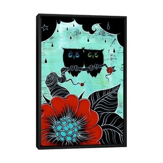 iCanvas "Two Hoots" by Caia Koopman Framed Canvas Print - Bed Bath ...