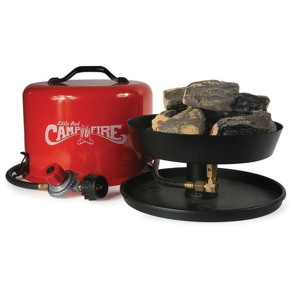 Camco Little Red Outdoor Portable Tabletop Propane Heater Fire Pit 11. ...