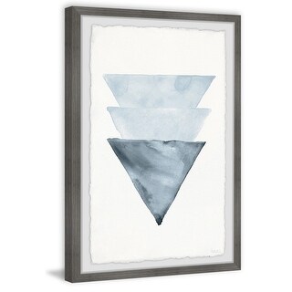 'Triangles Overlap' Framed Painting Print - Bed Bath & Beyond - 32406084