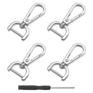 Swivel Clasps Hook, D Ring Detachable Snap Hook Metal Lobster Claw ...