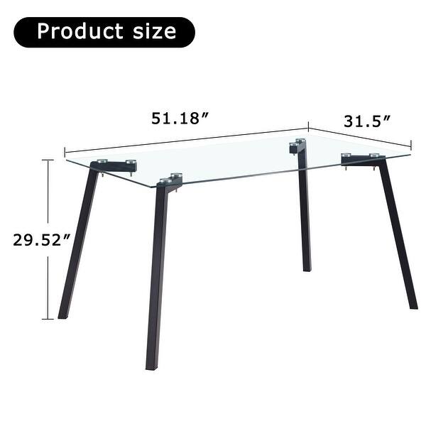 Rectangular Glass Dining Table - Bed Bath & Beyond - 40159901