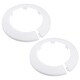 75mm Pipe Cover Decoration PP Plastic Water Pipe Escutcheon White 2pcs ...