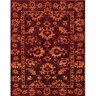Ahgly Company Machine Washable Abstract Dark Red Area Rugs - Bed Bath ...