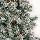 National Tree Company 9 ft. Pre-lit Artificial Snowy Crestview Hinged ...
