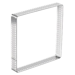 Stainless Steel Square Cake Rings, 5.51 inch Perforated Cake Mousse ...