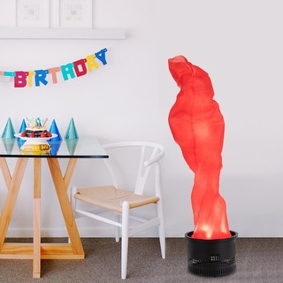 Electric Red Flame Light Simulated Campfire Effect Lamp - Bed Bath ...