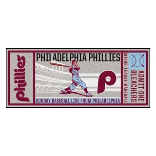 MLB - Philadelphia Phillies Retro Collection Ticket Runner Rug - 30in ...