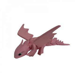 3D Printed Pink Sleek Flying Dragon Figurine - Bed Bath & Beyond - 42336079