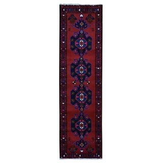 Shahbanu Rugs Crimson Red New Bohemian Persian Hamadan with Repetitive ...