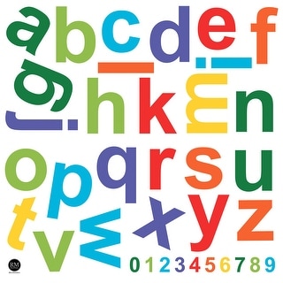 RoomMates Colorful Lowercase Alphabet Giant Peel and Stick Wall Decals ...