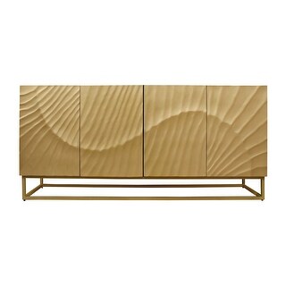 Wood, 63x30 Scorpion Console Cabinet, Gold 30.0"H - 63.0" x 15.0" x 30. ...