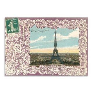 Americanflat - Eiffel Tower Postcard Stamp by Found Image Press - 16 ...