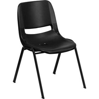 Black Plastic Stack Chair Black Frame - Bed Bath & Beyond - 35817339