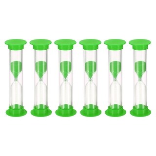 1 Minute Sand Timer, 6Pcs Small Sandy Clock, Count Down Sand Glass ...