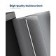 Garvee 8+1.6 Gallon Kitchen Stainless Steel Step Trash Can Set of 2 for ...