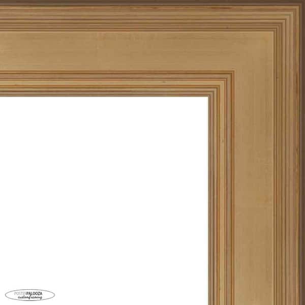 26x34 Traditional Gold Complete Wood Picture Frame with UV Acrylic ...