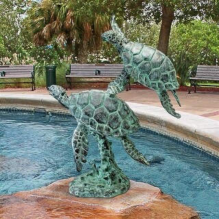 Design Toscano Sea Turtles Bronze Garden Statue - Bed Bath & Beyond ...