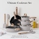Country Kitchen 14 Piece Kitchen Cookware Set, Nonstick Cast Aluminum ...