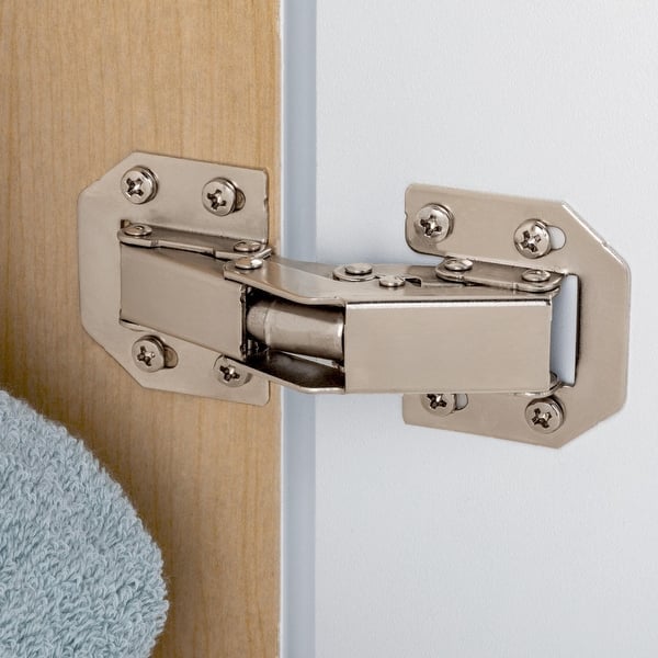 Franklin Brass H01068K-B Full Inset Concealed Euro Cabinet Door Hinge ...