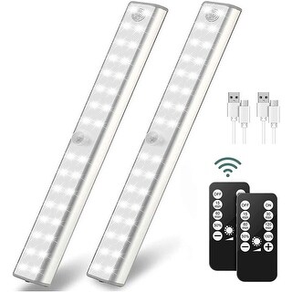 32 LED Remote Contorl Under Cabinet Lighting Wireless, Rechargeable ...