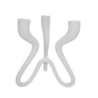 White Aluminum Multi Candle Holder - - Bed Bath & Beyond - 40780533